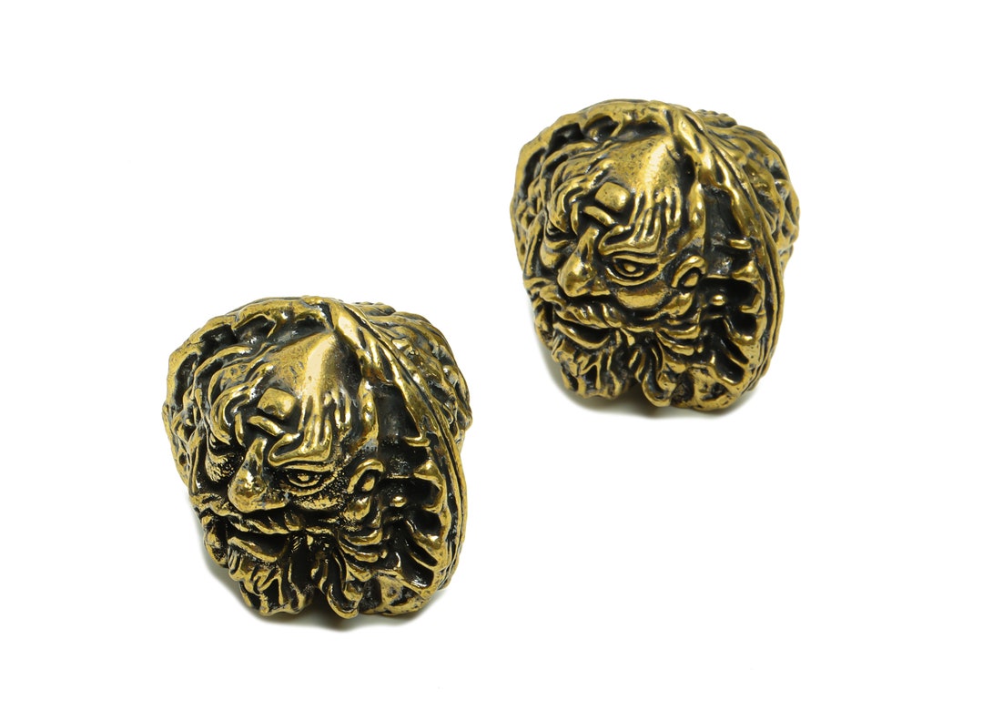 Brass Walnut Charm - Raw Brass Walnut Charms - Walnut Figure - Antique ...