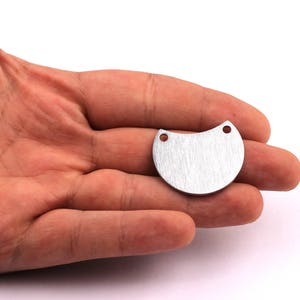 Aluminum Stamping Blank - Shield Shaped Pendant - Anodized Aluminium ...