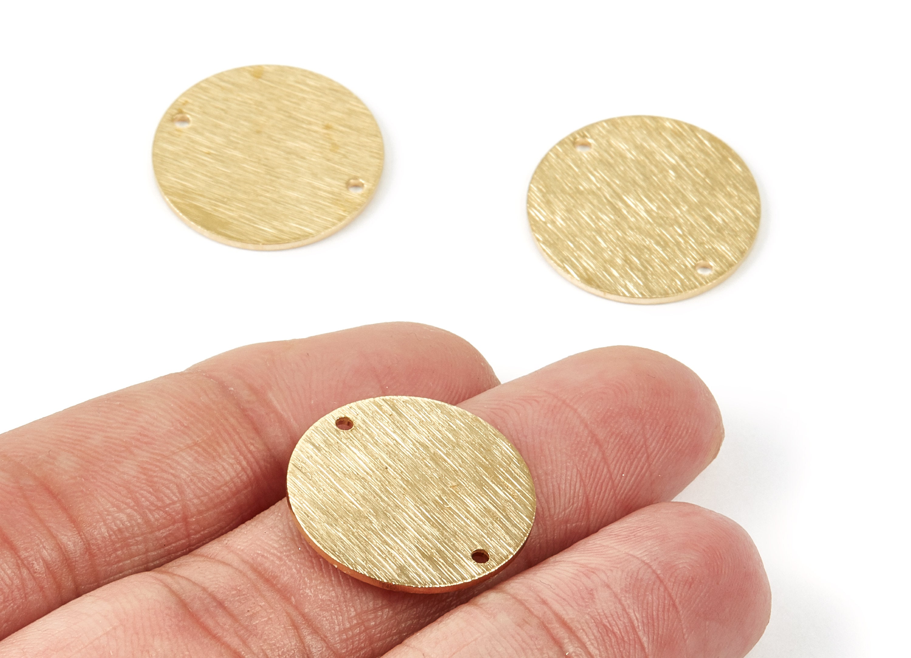 Brass Textured Round Charms Textured Round Shaped Raw Brass - Etsy