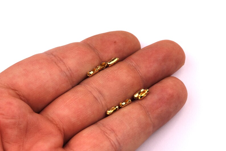 1.5 Ball Chain Connector 1.5 Brass Chain Connector 1.5 Raw - Etsy