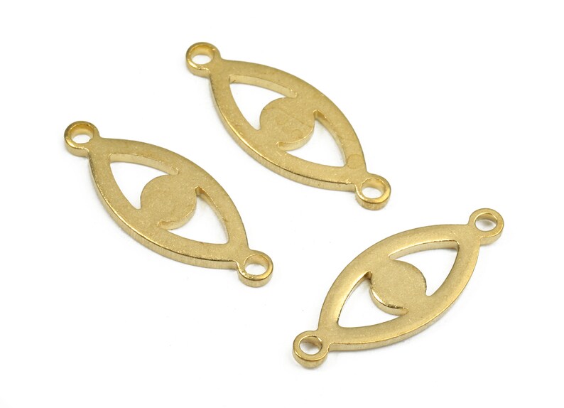 Brass Eye Connectors Raw Brass Eye Bracelet and Pendant - Etsy