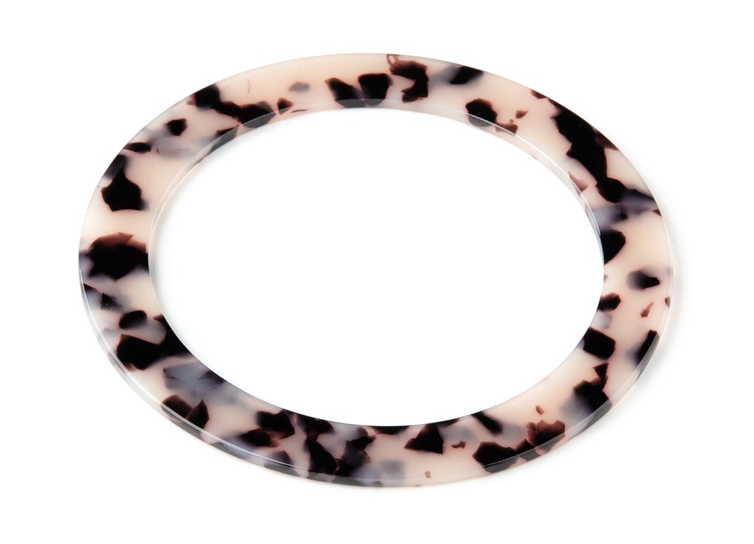 Acetate Hoop Charms - Blonde Tortoise Shell Charm - Circle Pendant ...