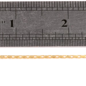 Rectangle Box Chain - Link Chain - Raw Brass Chain - Open Link ...