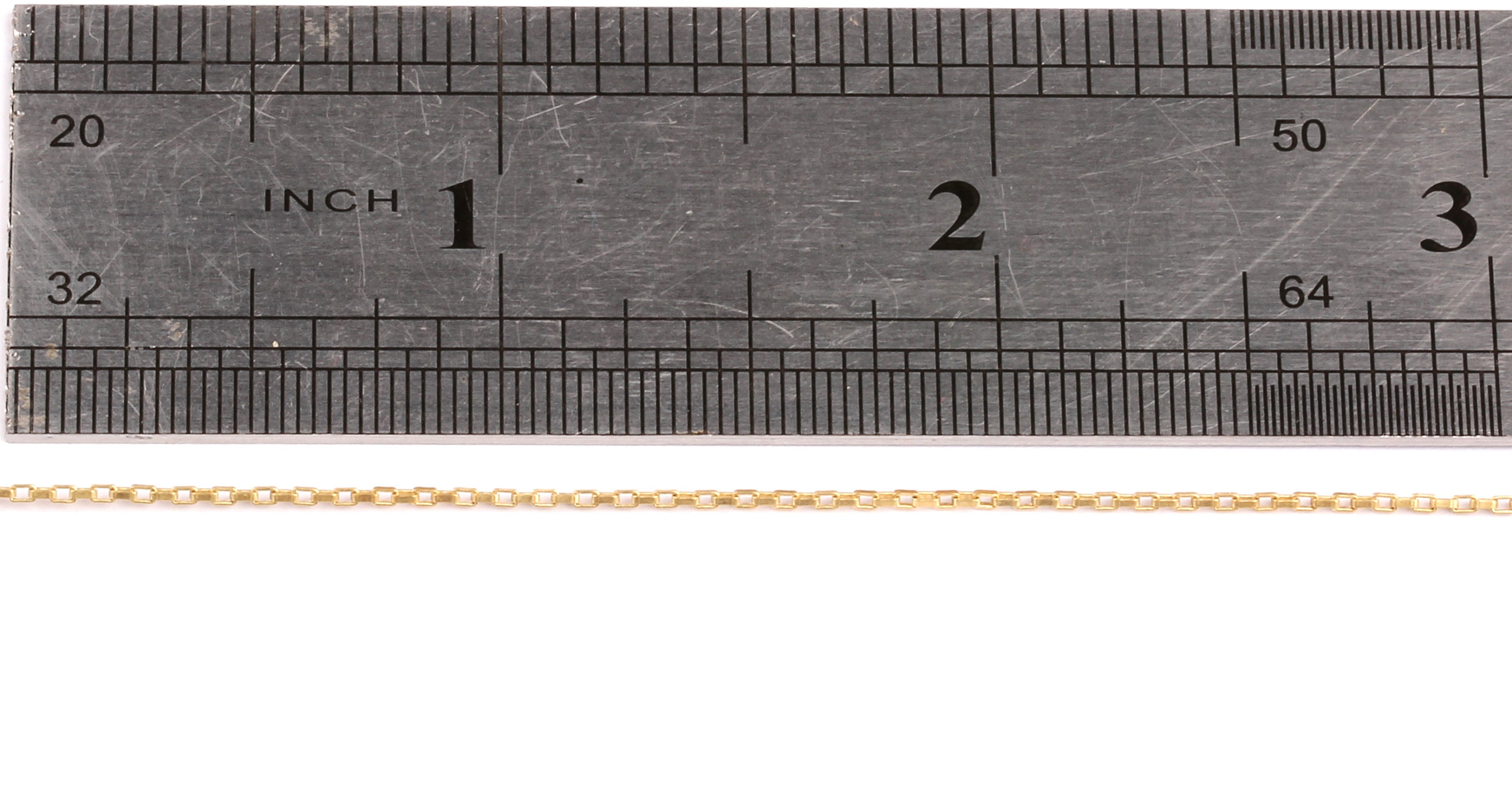 Rectangle Box Chain Link Chain Raw Brass Chain Tiny | Etsy