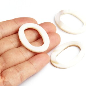 Mussel Shell Paillettes - Seashell Supply - Shell Earrings-ellipse ...