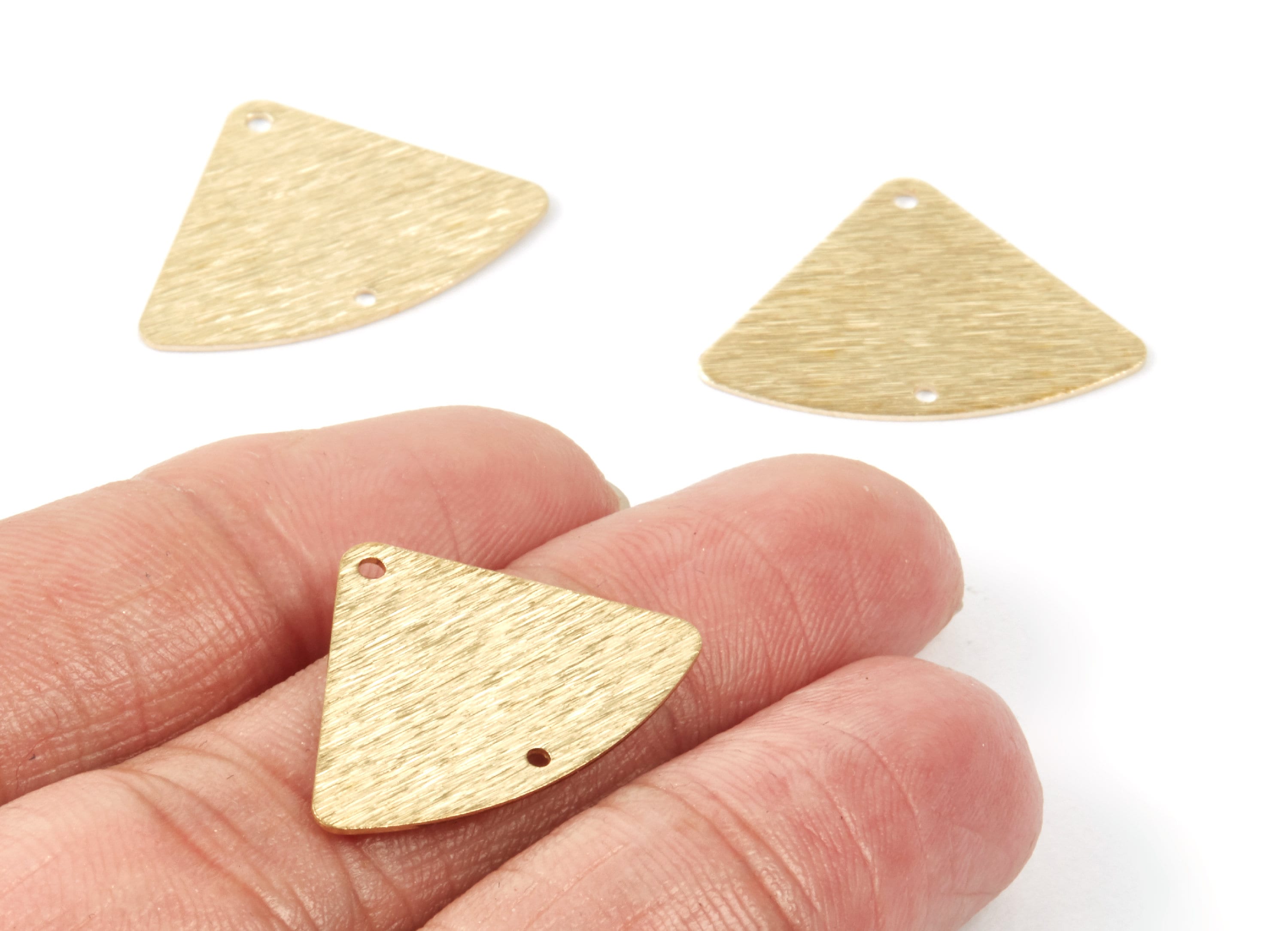 Brass Textured Triangle Charms Textured Triangle Raw Brass - Etsy