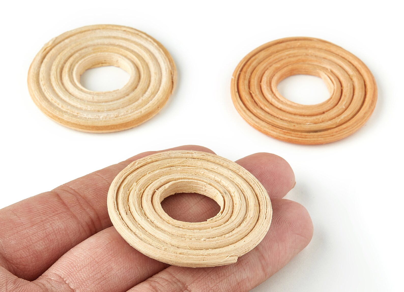 Handwoven Circle Rattan Charms - Circle Rattan Earrings and Pendant ...