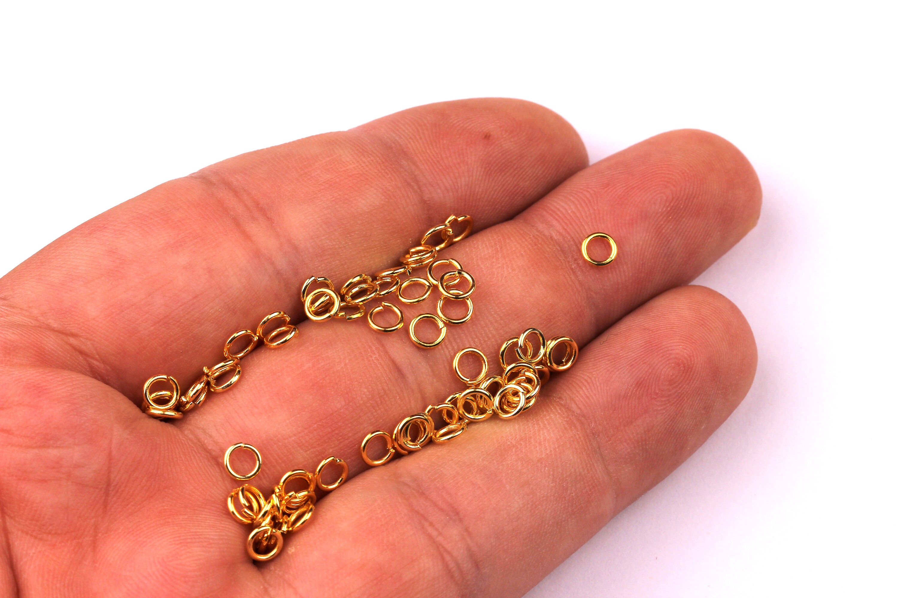 Brass Open Jump Rings Gold Tone Plated Open Jump Rings - Etsy