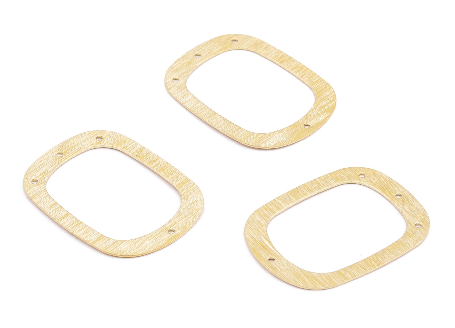 Brass Oval Connectors Raw Brass Texture Oval Connectors 4 - Etsy