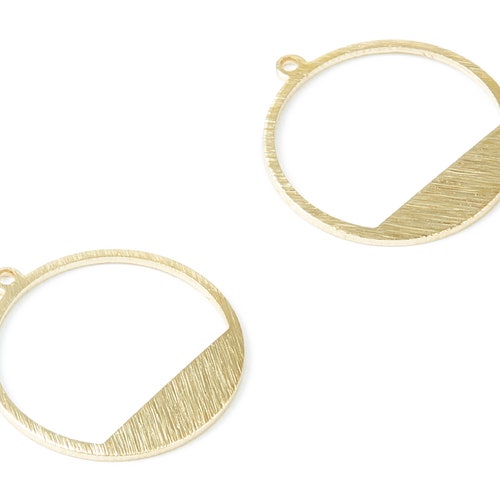 Brass Circle Charms Textured Circle Shape Raw Brass Pendant - Etsy
