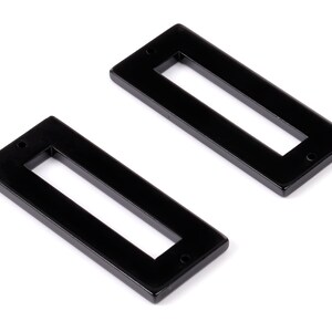 Acetate Rectangle Charms - Rectangle Earrings and Pendant - Jewelry ...