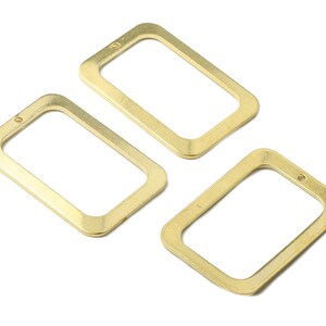 Brass Rectangle Charms - Raw Brass Rectangle Earrings and Pendant ...