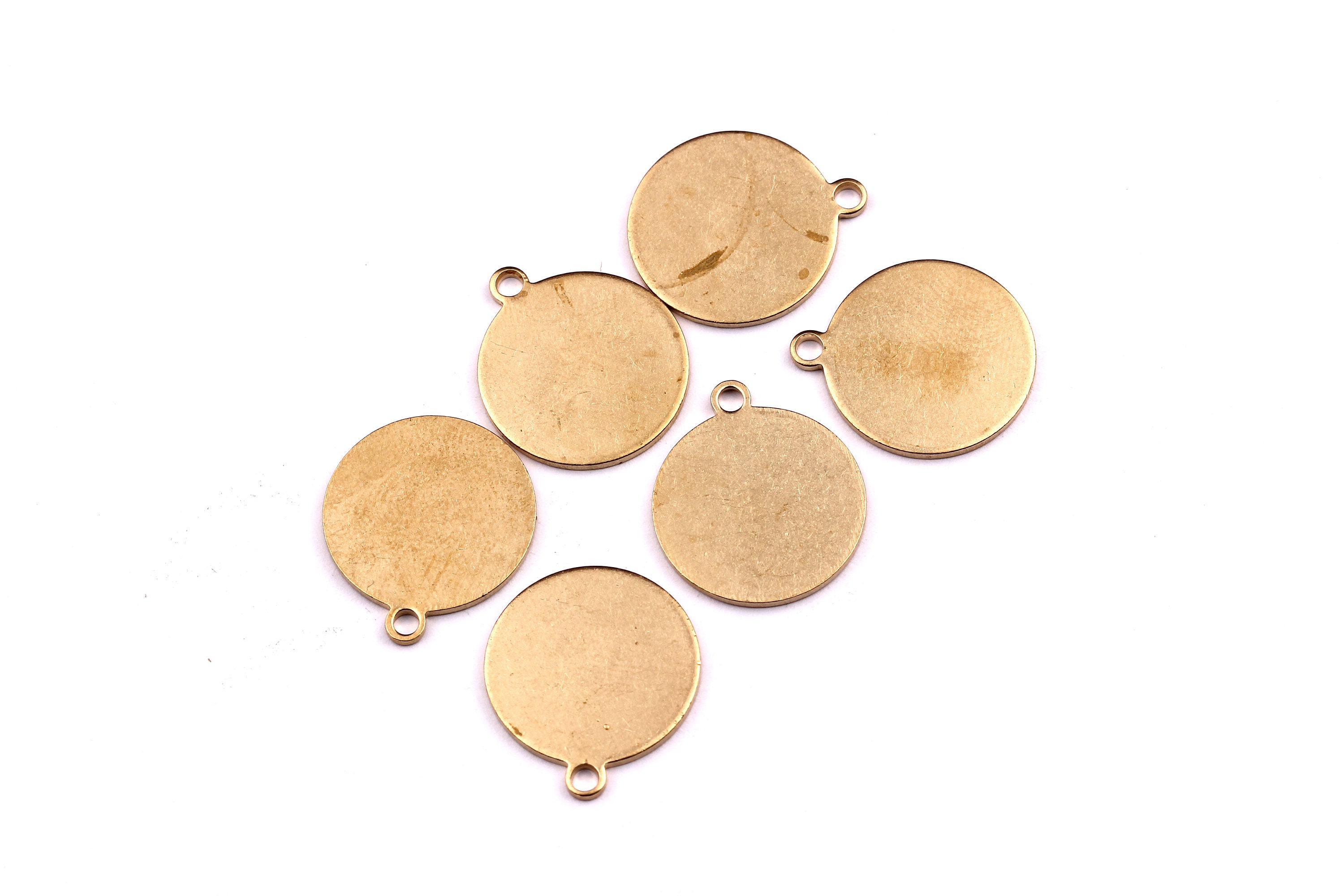 Brass Circle Stamping Tag Raw Brass Stamping Blank Raw | Etsy