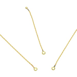 Brass Chain Earring Connector - Brass Snake Chain Connector - Raw Brass ...