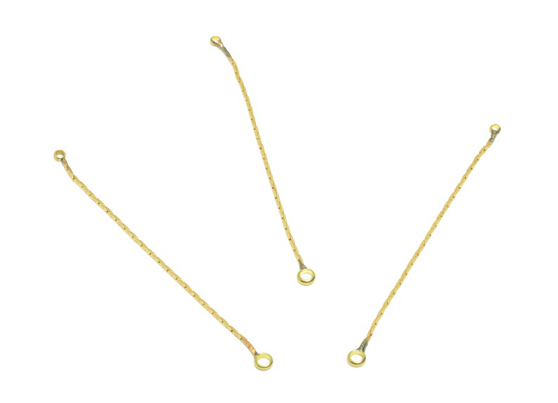 Brass Chain Earring Connector - Brass Snake Chain Connector - Raw Brass ...