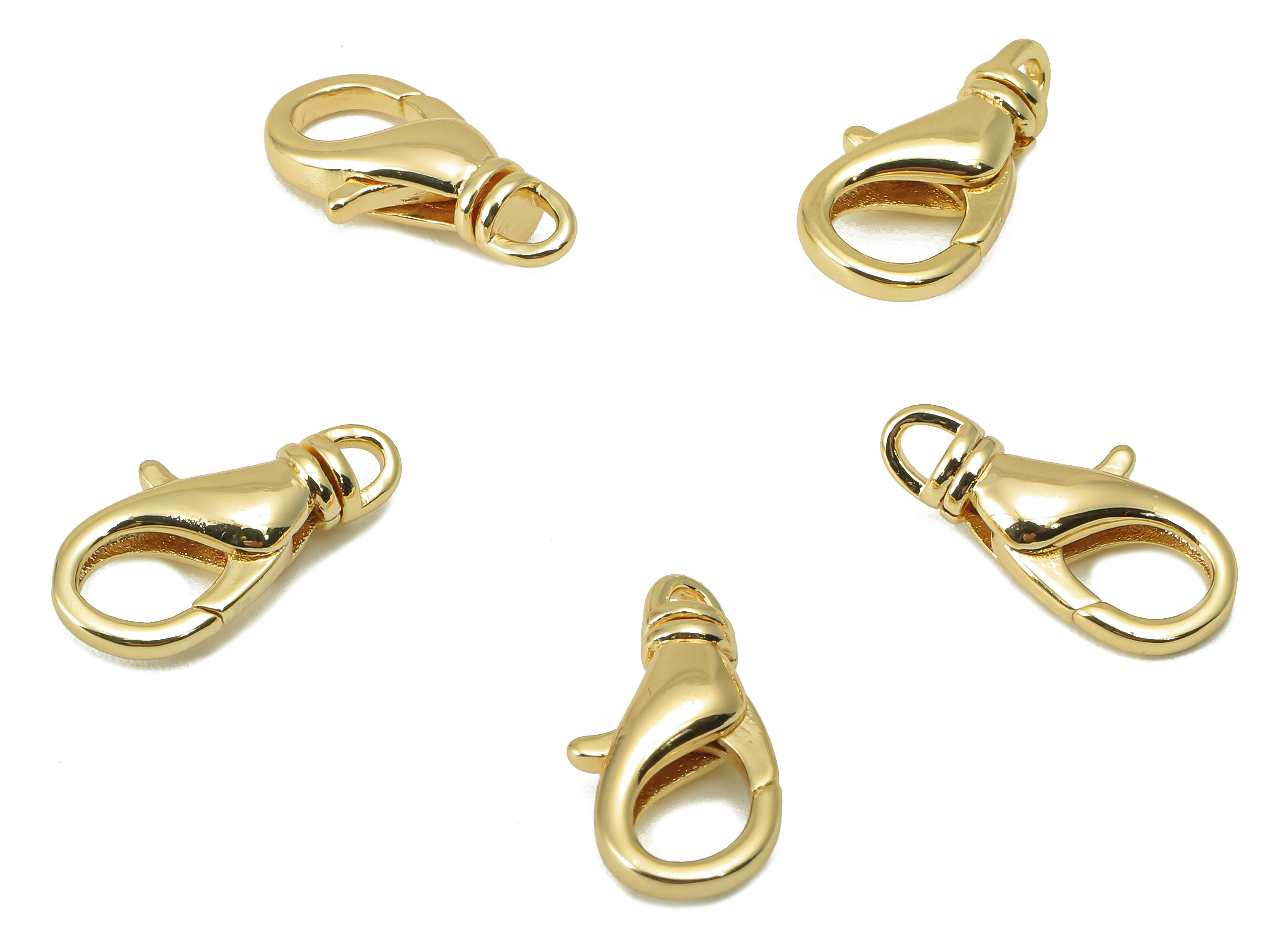 Brass Lobster Claw Clasps - Brass Parrot Clasp -jewelry Supplies -for ...