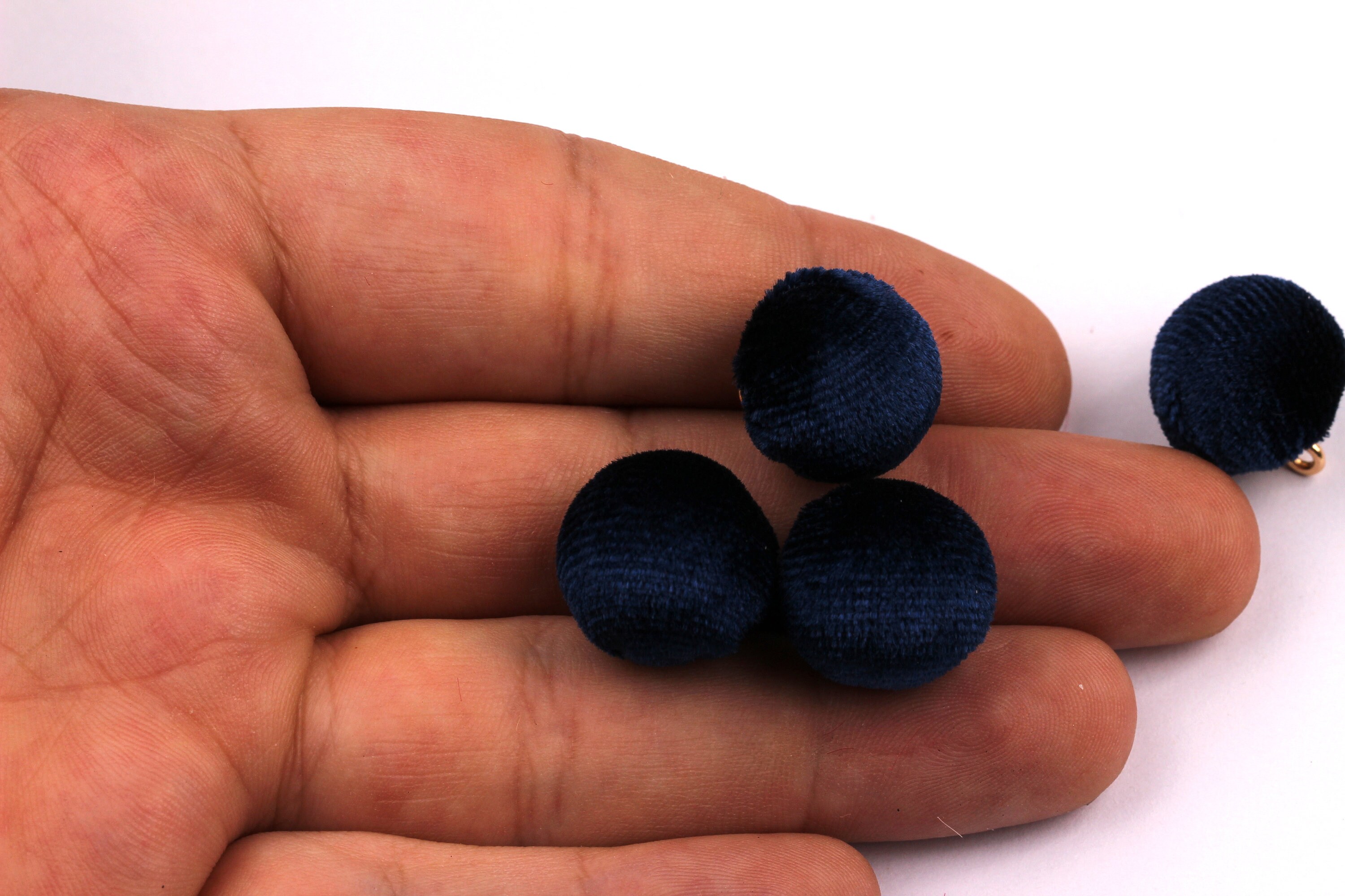 Pom Pom Earring Charms - Fur Ball Pendant - Aluminum Alloy - Earring ...