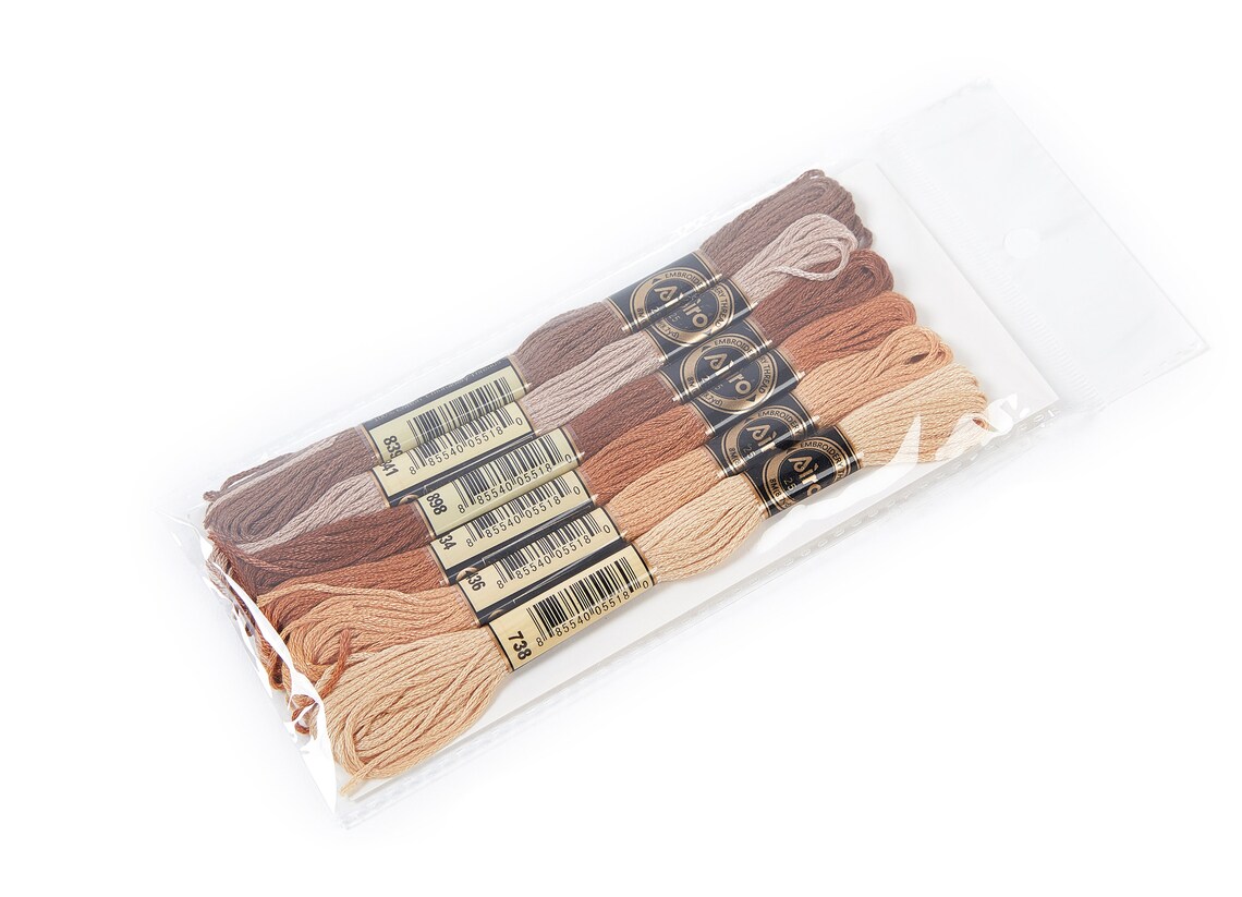 Embroidery Floss Set 6 Skeins of 8 Meters Embroidery - Etsy
