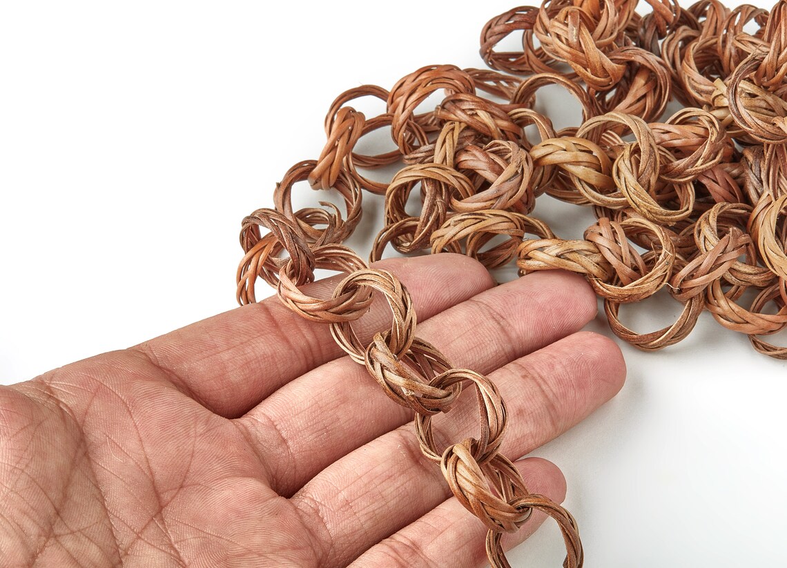 Rattan Rolo Chain Woven Chain Handwoven Rattan Chain - Etsy Australia