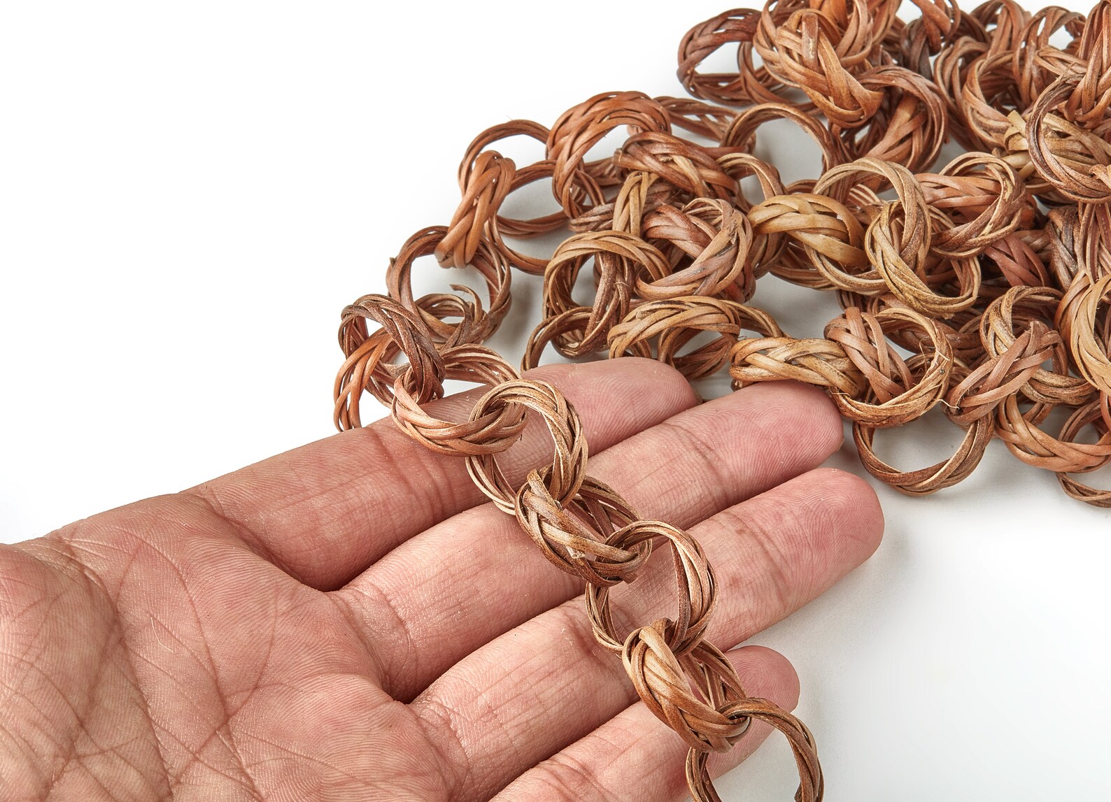 Rattan Rolo Chain Woven Chain Handwoven Rattan Chain - Etsy