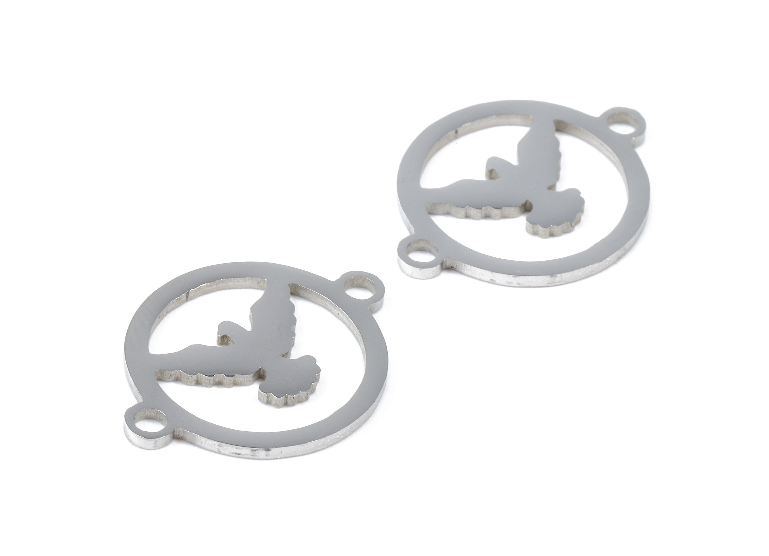 Stainless Steel Eagle Connector Eagle Earrings Charms and - Etsy