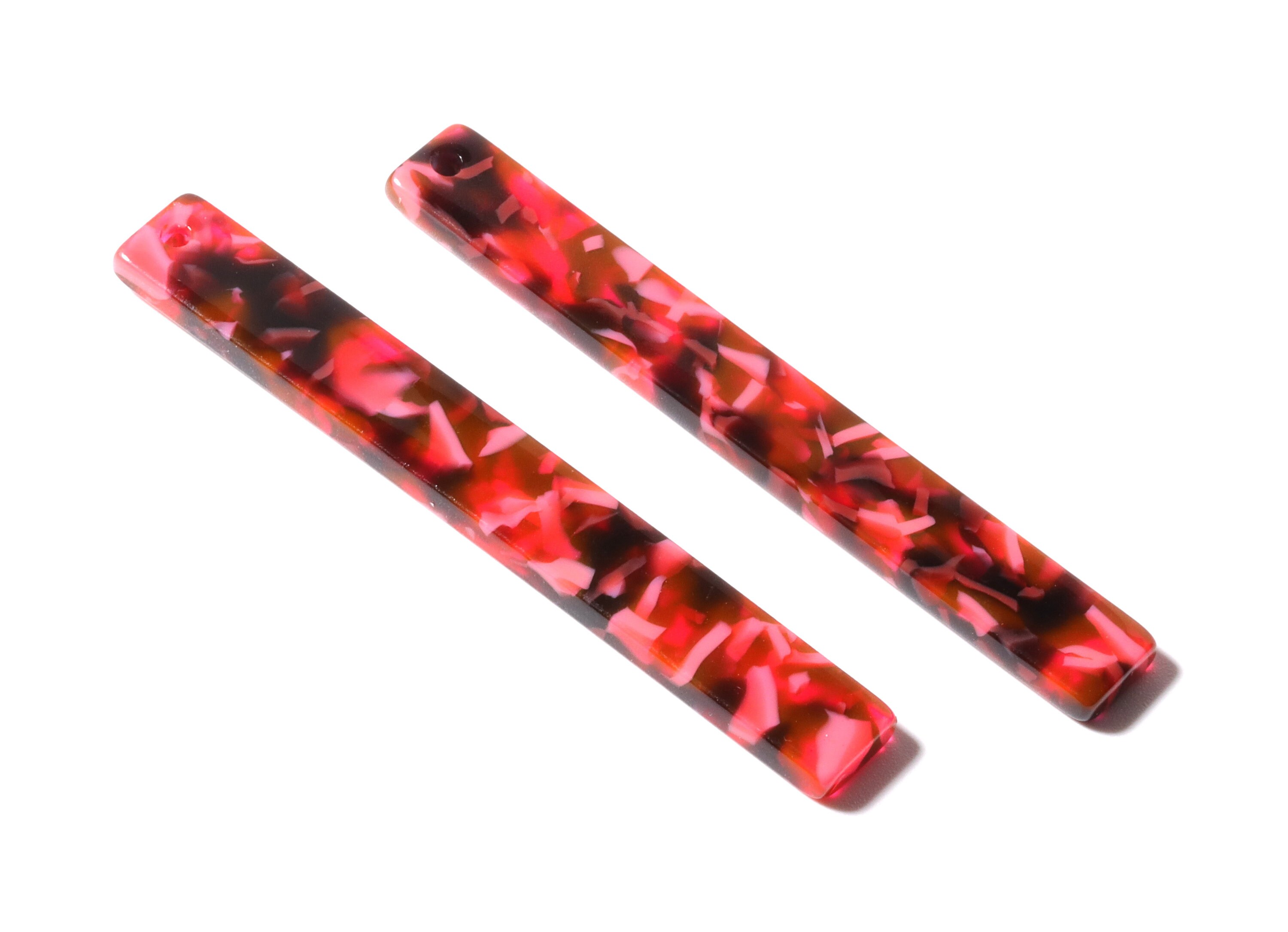 Acetate Stick Charms Bar Earrings and Pendant Earring - Etsy