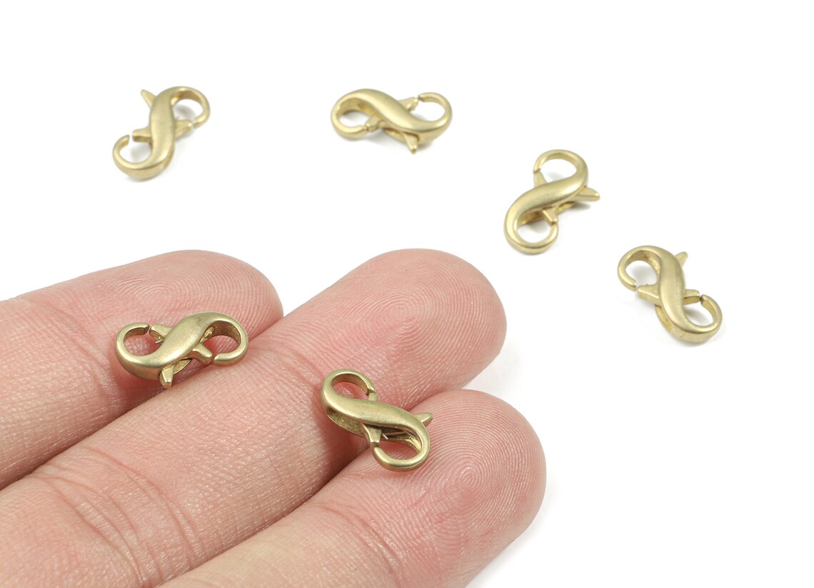 Brass Lobster Claw Clasp Raw Brass Double Side Parrot Clasps - Etsy