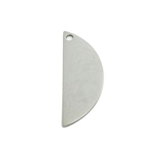 Steel Half-circle Earring Charm - Geometric Charm for DIY Crafts ...