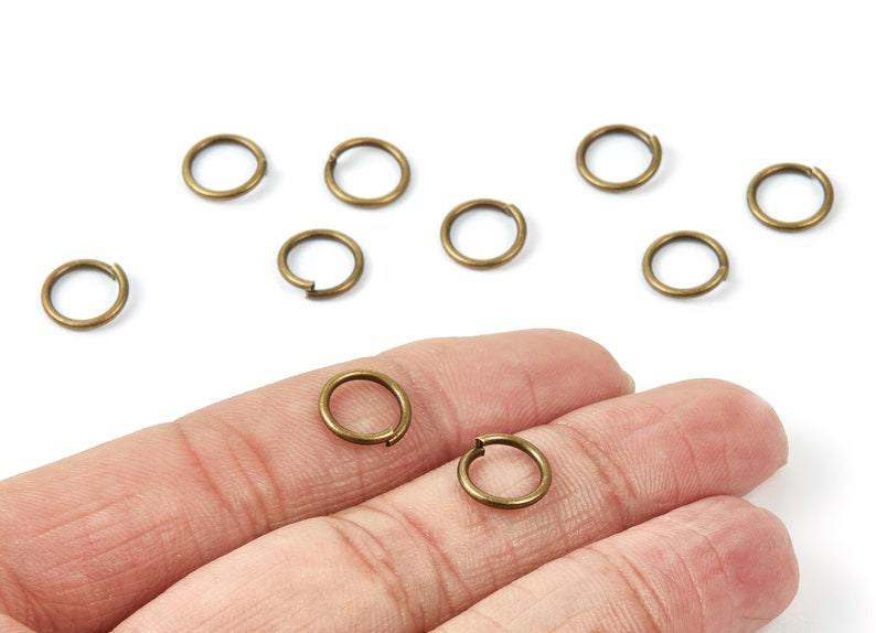 Brass Open Jump Rings 10x1.2mm Antique Bronze Tone Plated - Etsy
