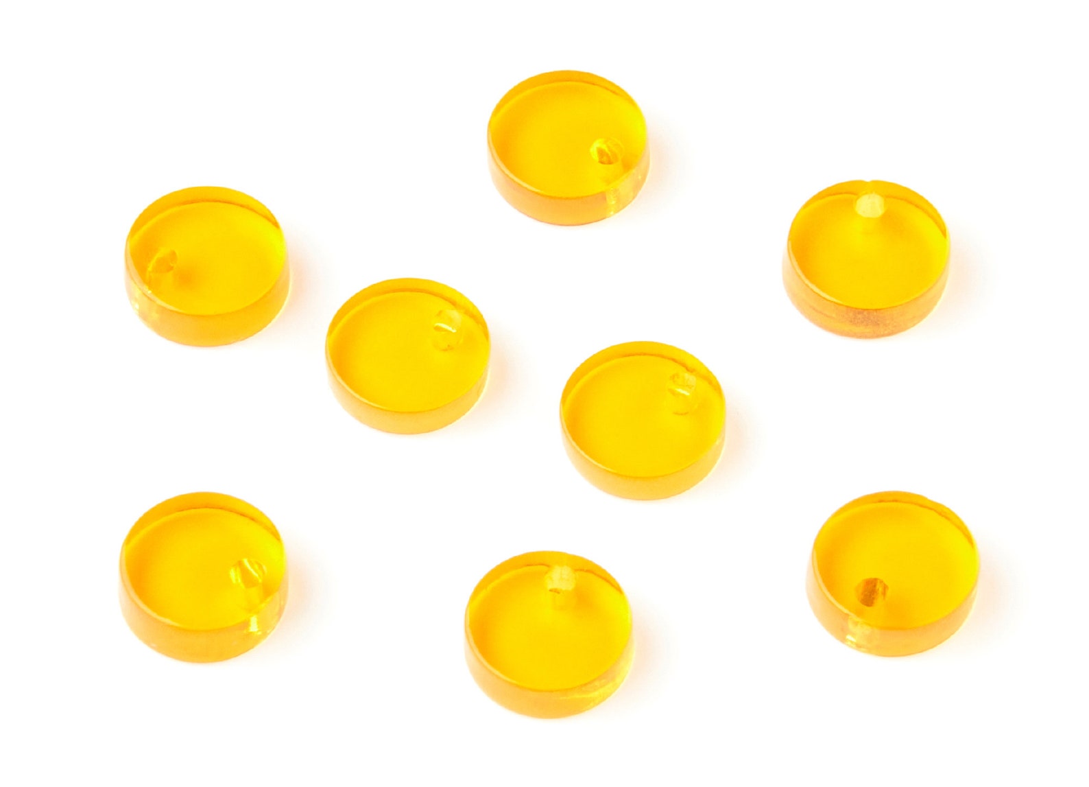 Acrylic Round Earring Charms - Round Circle Shaped - Earring Findings ...