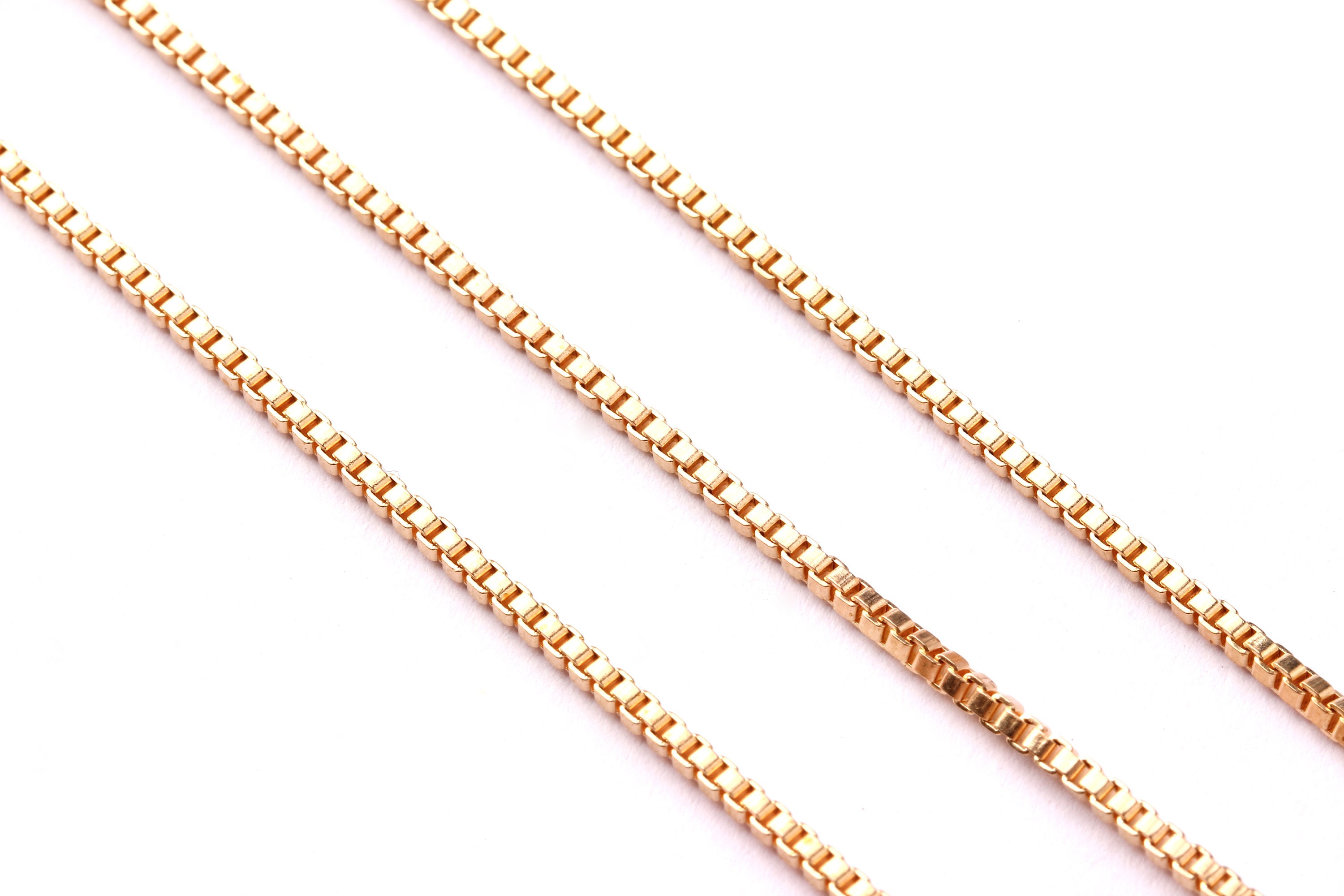 Cube Box Chain Link Square Chain Raw Brass Chain Tiny | Etsy