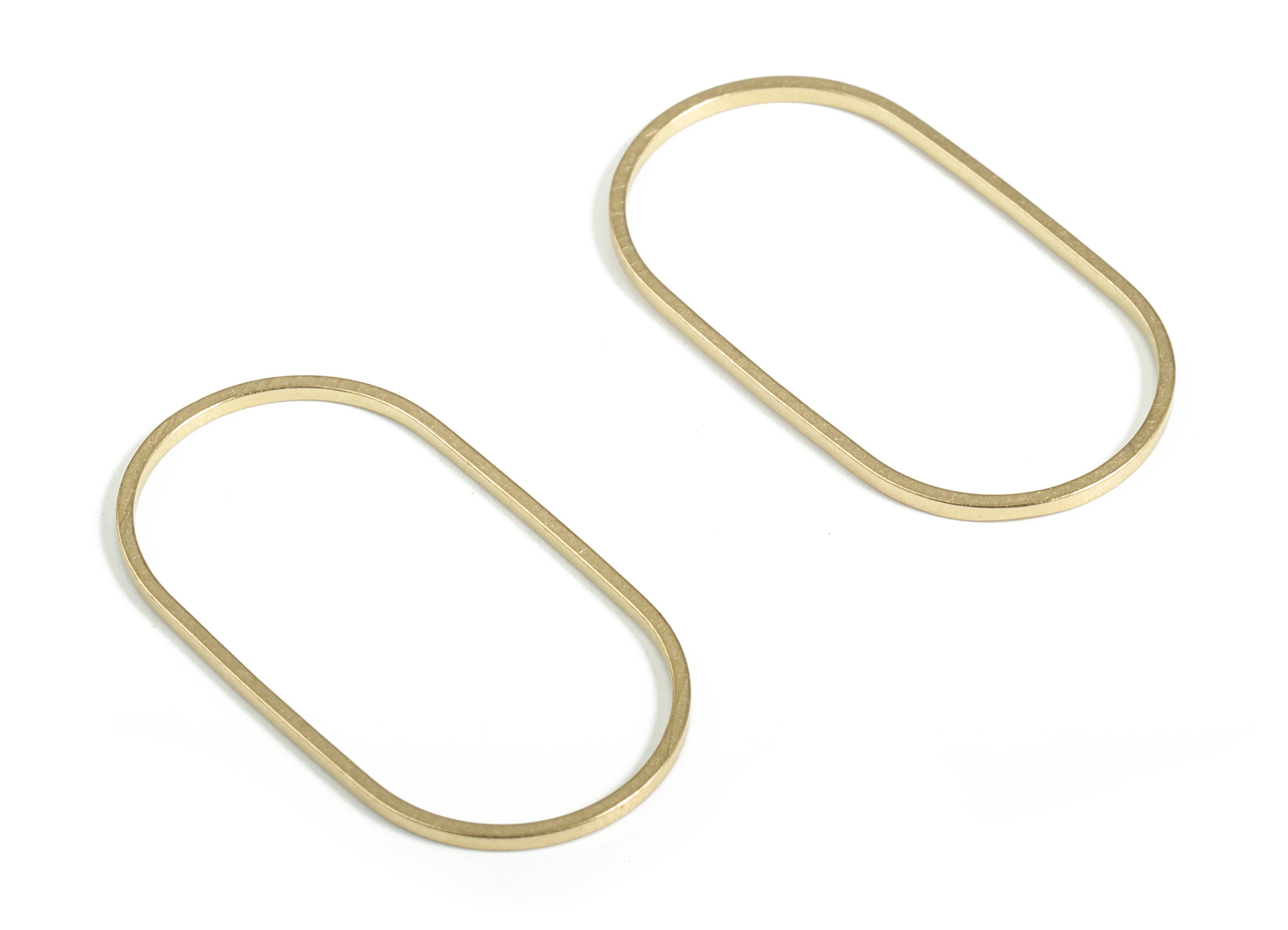 Oval Link Connector Brass Closed Rink Link Oval Charm Link - Etsy