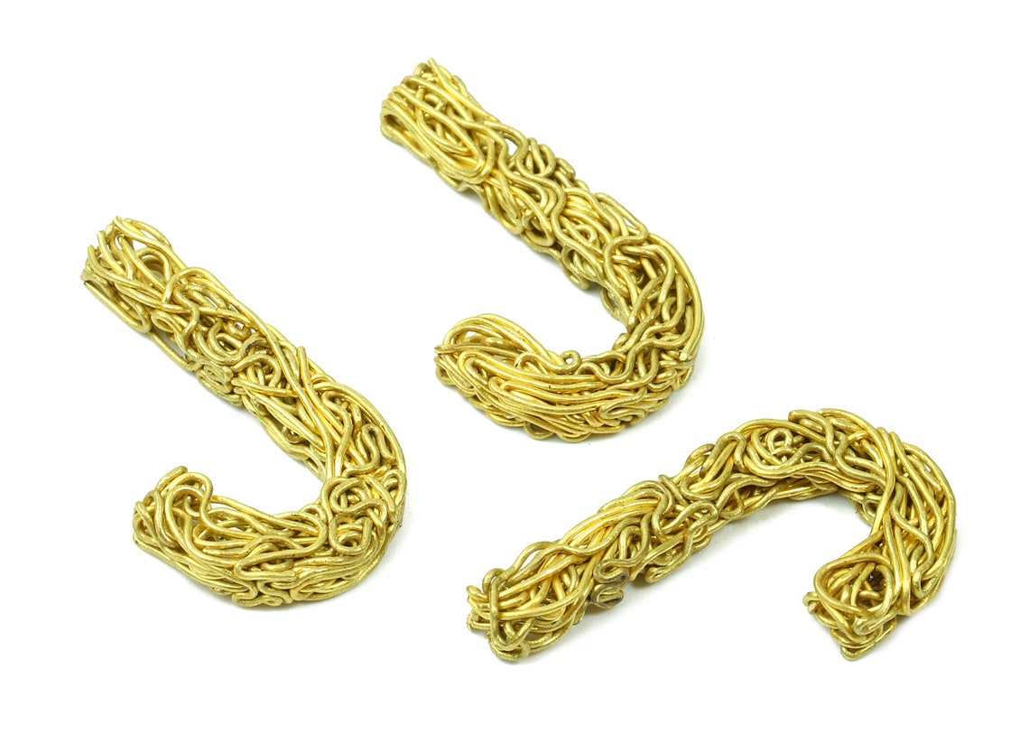 Brass J Letter Pendant Raw Brass Hammered Wire Letter J - Etsy