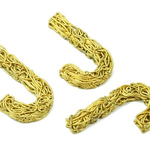 Brass J Letter Pendant - Raw Brass Hammered Wire Letter J Alphabets ...