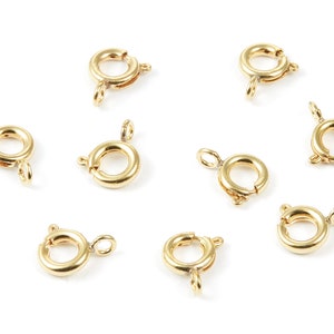Brass Parrot Clasp - 6mm - Raw Brass Round Trigger Clasps - Jewelry ...