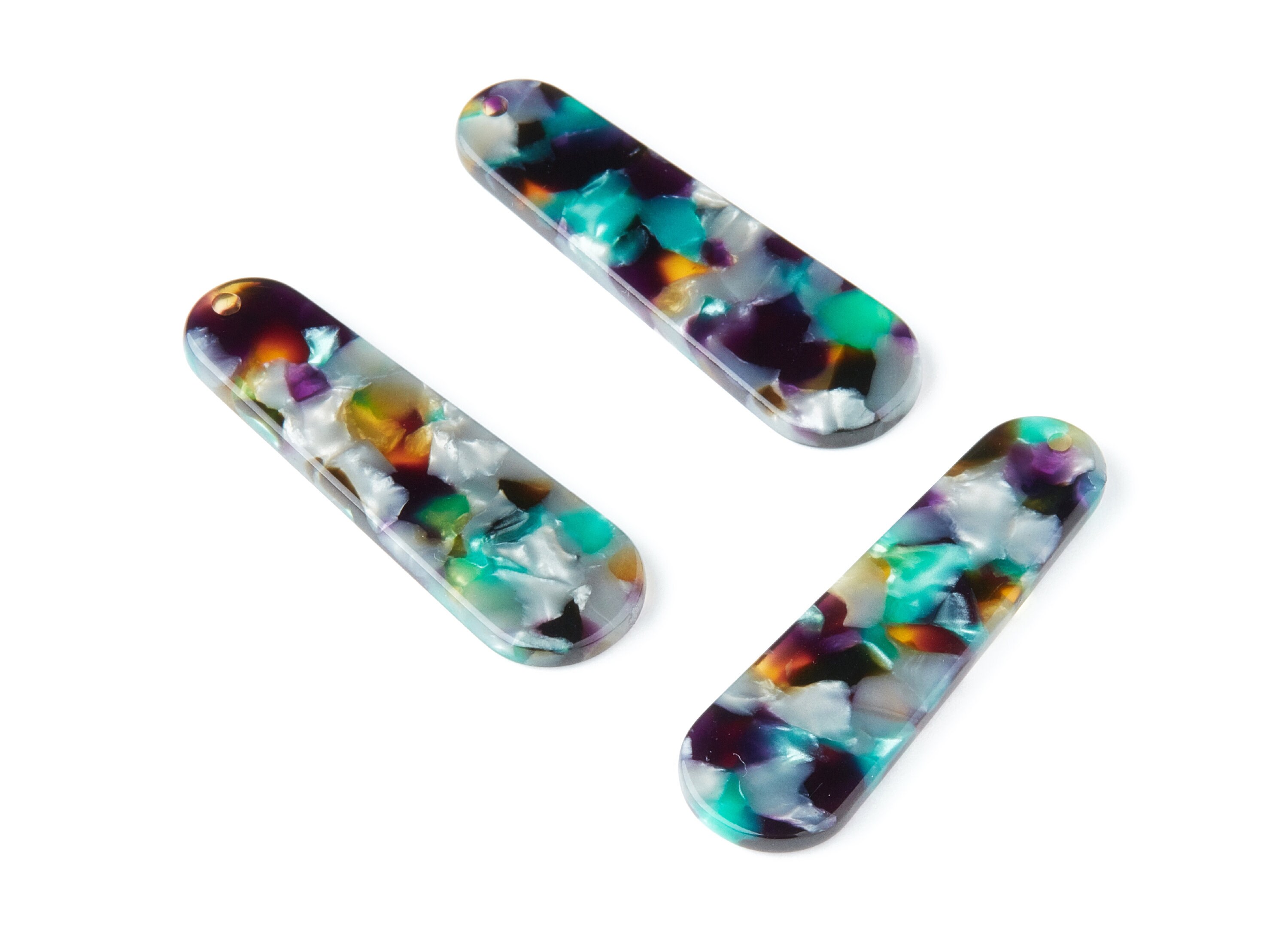 Acetate Rod Earring Charms Acrylic Rod Pendant Earring | Etsy