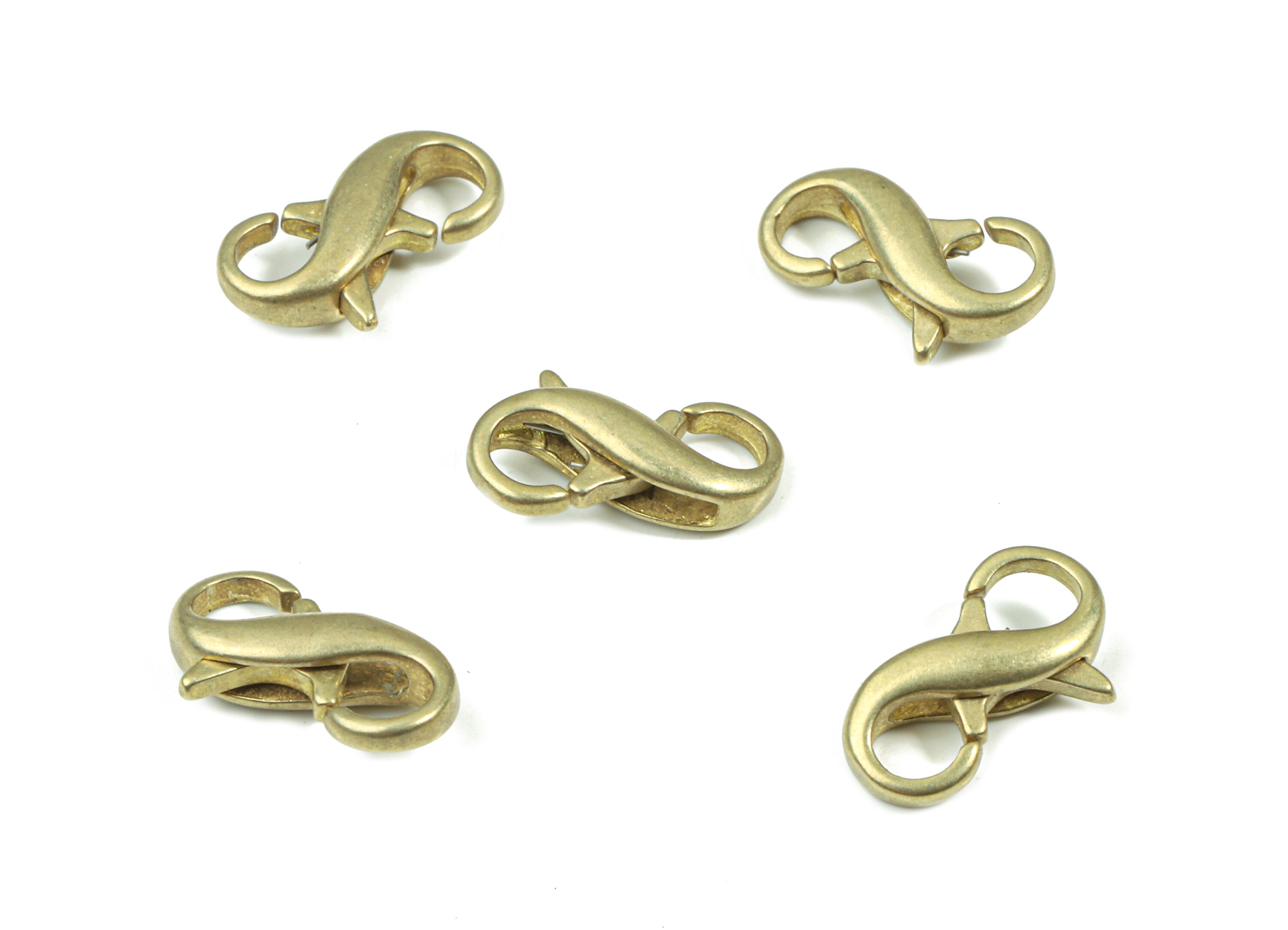 Brass Lobster Claw Clasp Raw Brass Double Side Parrot Clasps - Etsy