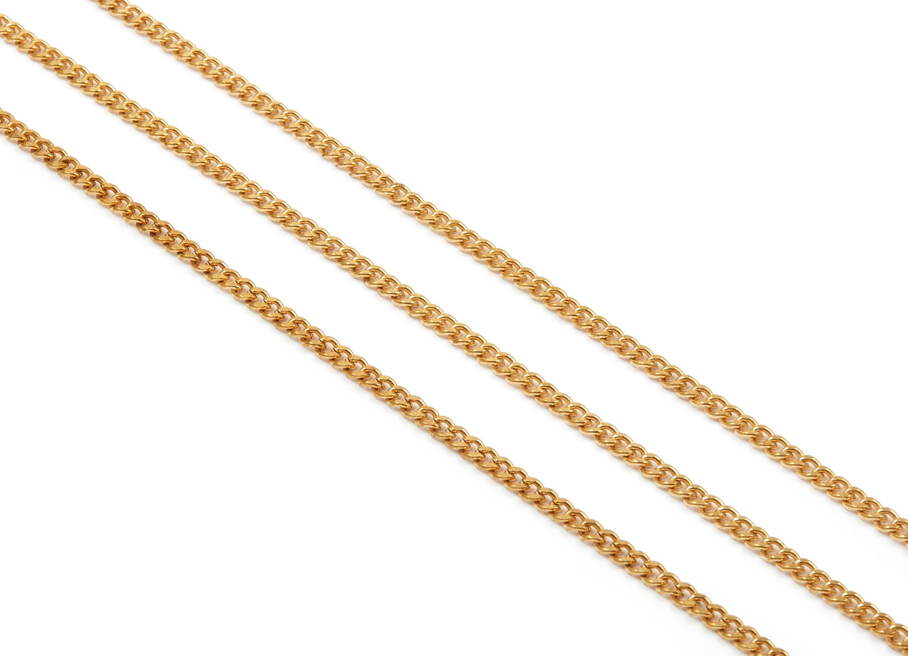 Faceted Curb Chain Raw Brass Tiny Curb Chain Open Link - Etsy