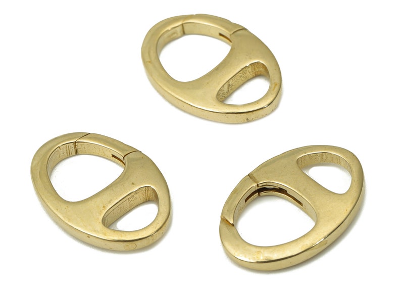 Raw Brass Oval Lobster Claw Brass Trigger Clasps Jewelry - Etsy