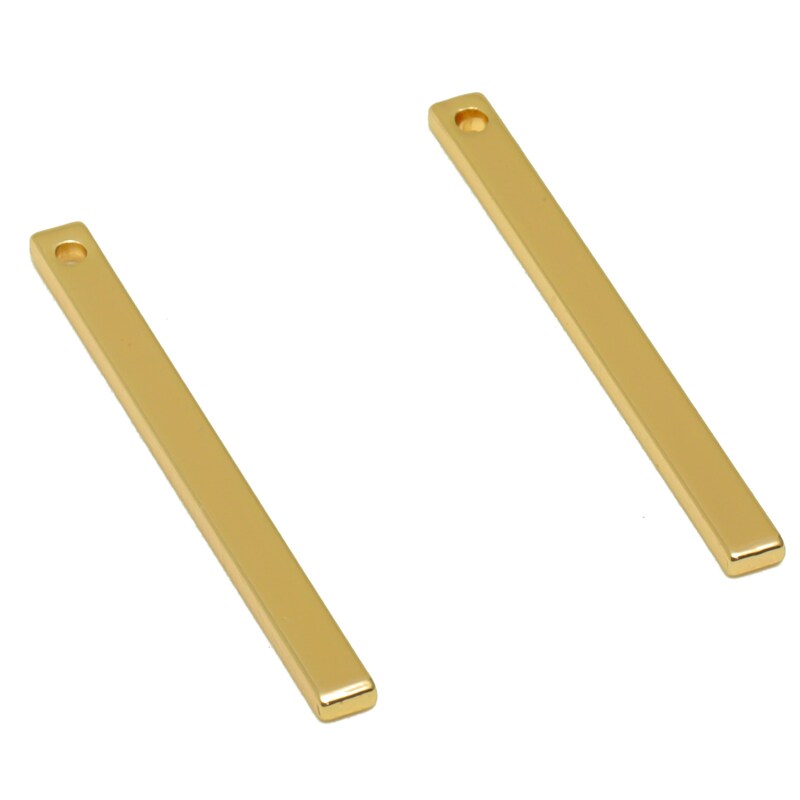 Gold Plated Strip Earring - Etsy