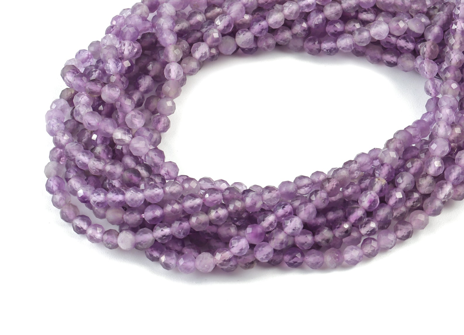 Amethyst Round Beads 3mm 15.5 inch Faceted Round Gemstone | Etsy