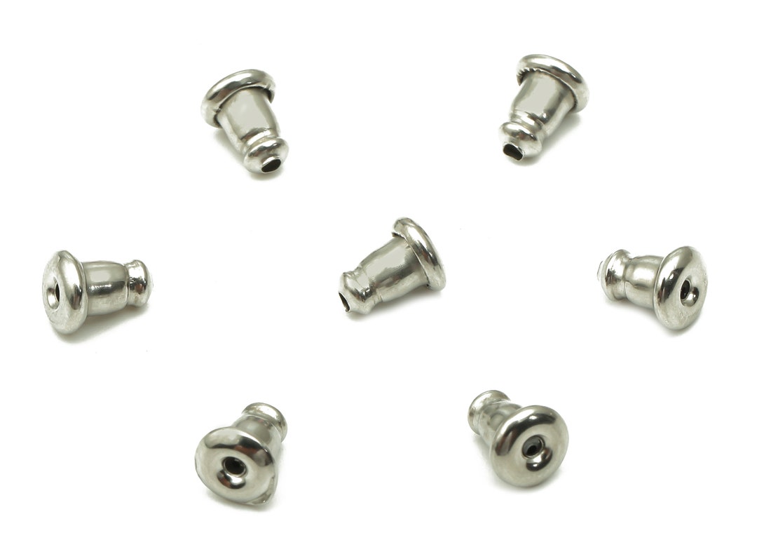 Stainless Steel Earring Back - Bullet Backs - 304 Stainless Steel ...