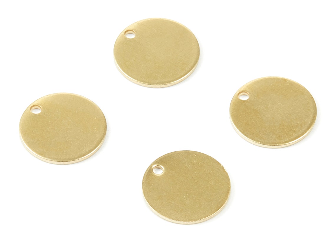 Personalized Stamping Blank Brass Round Charms Round Raw | Etsy