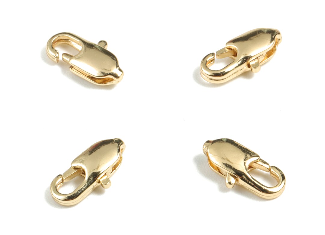 Gold Parrot Clasp - 18K Real Gold Plated Brass - 803 Lobster Claw ...