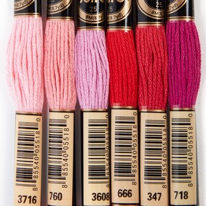 Embroidery Floss Set - 6 Skeins of 8 Meters - Embroidery Thread - Cross ...