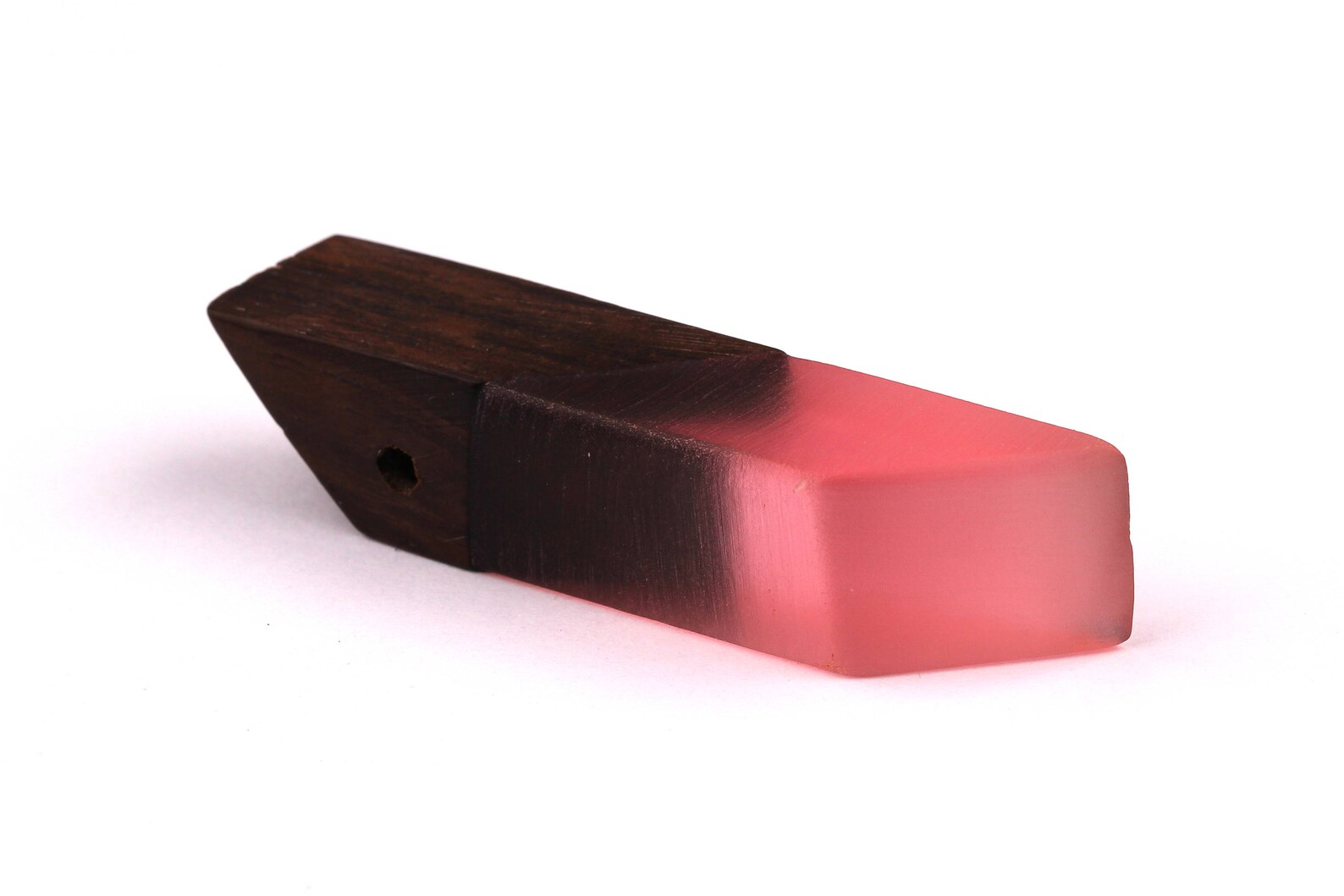 Wood Resin Pendant Natural Monzo Wooden Charms Pink Epoxy - Etsy