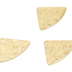 Brass Textured Triangle Charms - Textured Triangle Raw Brass Connectors ...