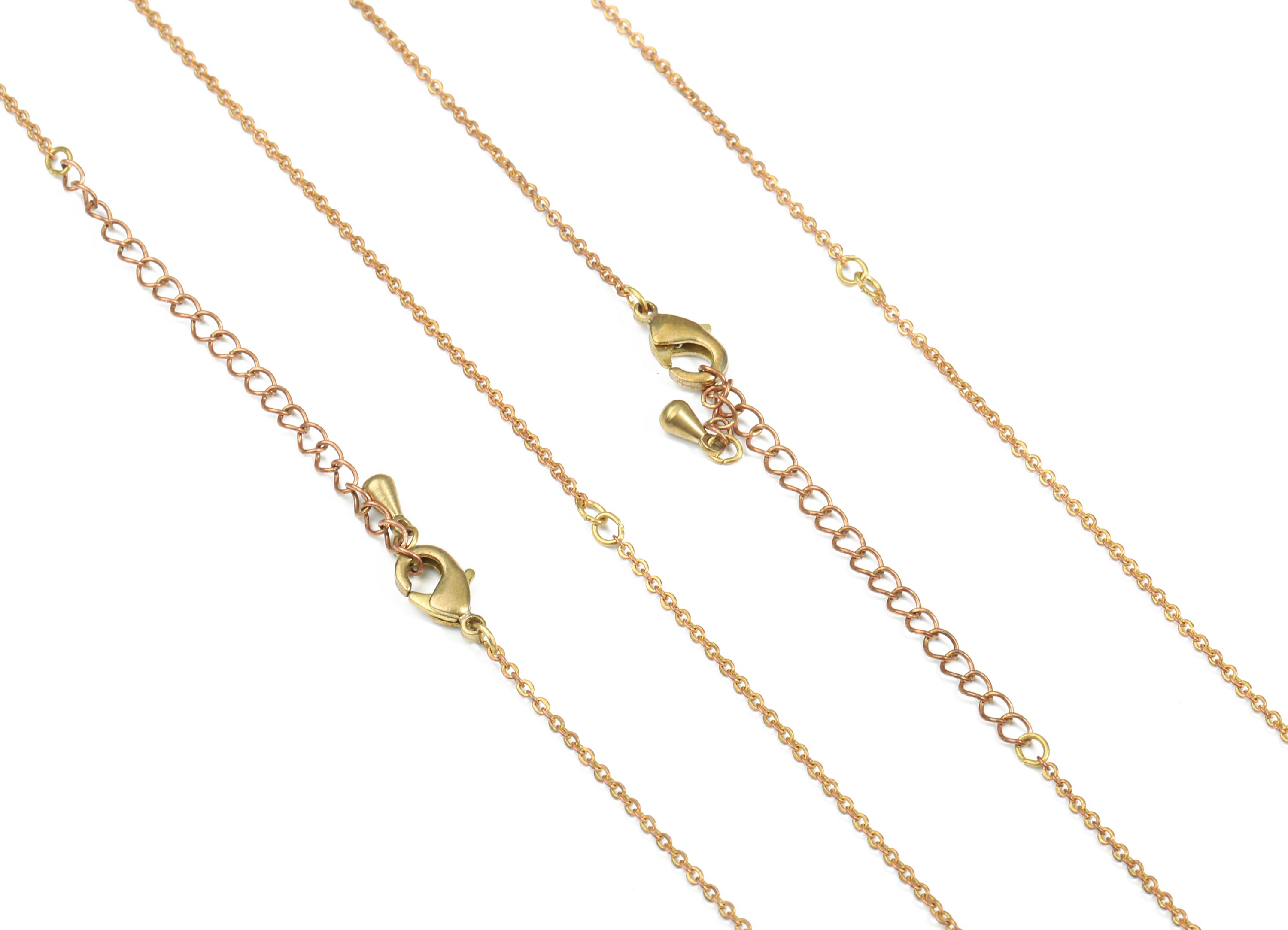 Raw Brass Finished Cable Chain 18.8 Inch Brass Cable Chain - Etsy