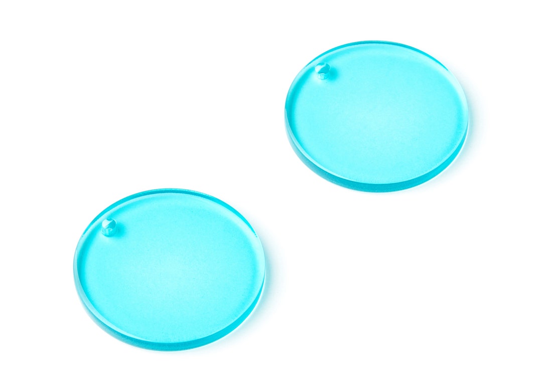 Acrylic Earring Charm - Round Acrylic Earrings - Round Pendant - 1 Hole ...
