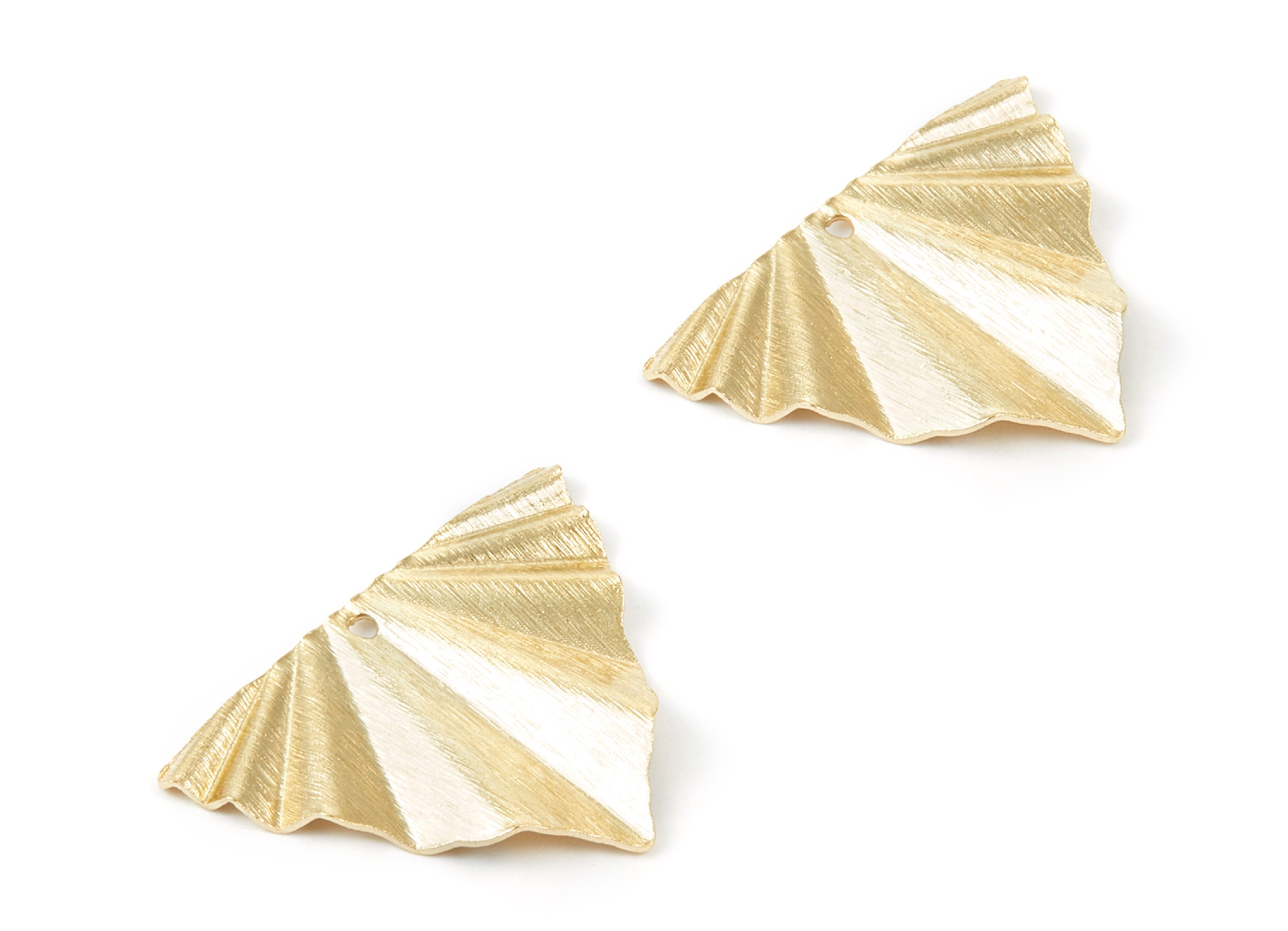 Brass Textured Triangle Charms Textured Triangle Shaped Raw - Etsy